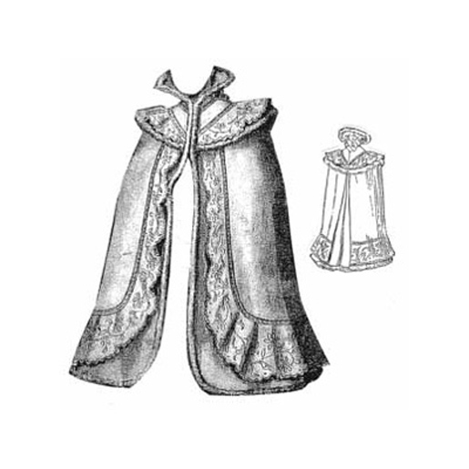 1899 Evening Cloak with Embroidery (Opera Cloak) Pattern from ...