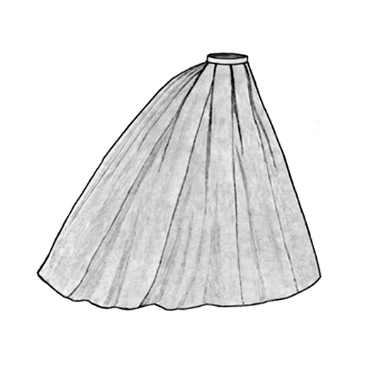 1865 Elliptical Skirt from CorsetMakingSupplies.com 1865 Elliptical Skirt from CorsetMakingSupplies.com