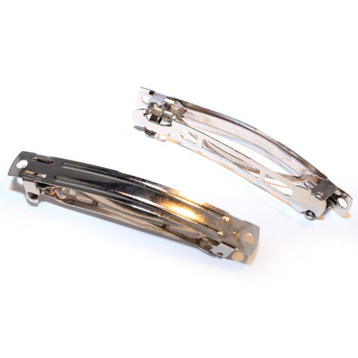 Barrette 3" Nickel - Pair from CorsetMakingSupplies.com