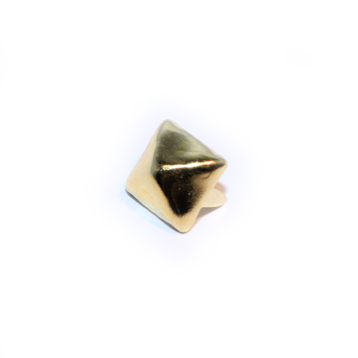 Pyramid Stud 1/2" Brass - 25 Pieces from CorsetMakingSupplies.com