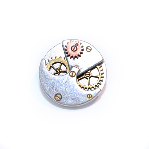 Steampunk Timepiece Gear Concho from CorsetMakingSupplies.com