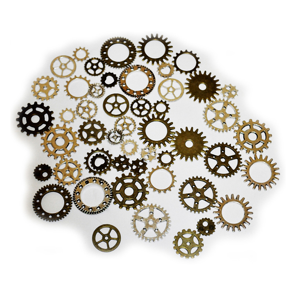 Mixed Metal Gears from CorsetMakingSupplies.com