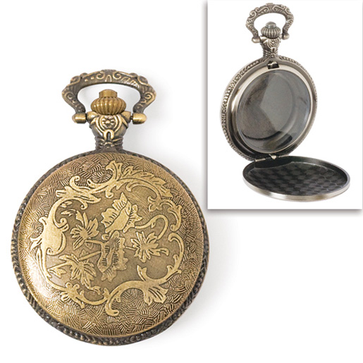Steampunk Large Brass Watch Case from CorsetMakingSupplies.com